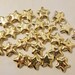 Pack of 50 Shiny Metallic Puffy Star-shaped Plastic Beads 1 Inch 25mm ...