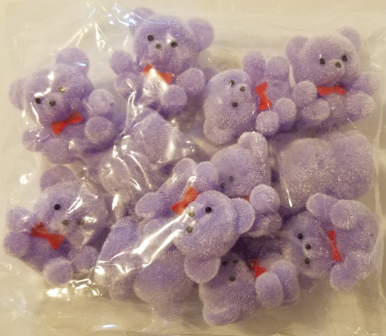 Lot of 12 Darice Craft 1 Miniature Flocked Teddy Bears - Etsy Australia