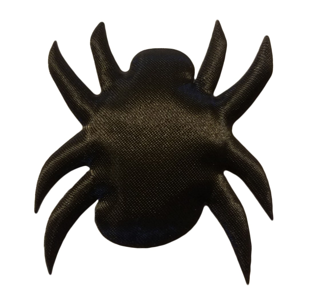Pack of 20 Black Spider Halloween Puffins Padded Satin - Etsy