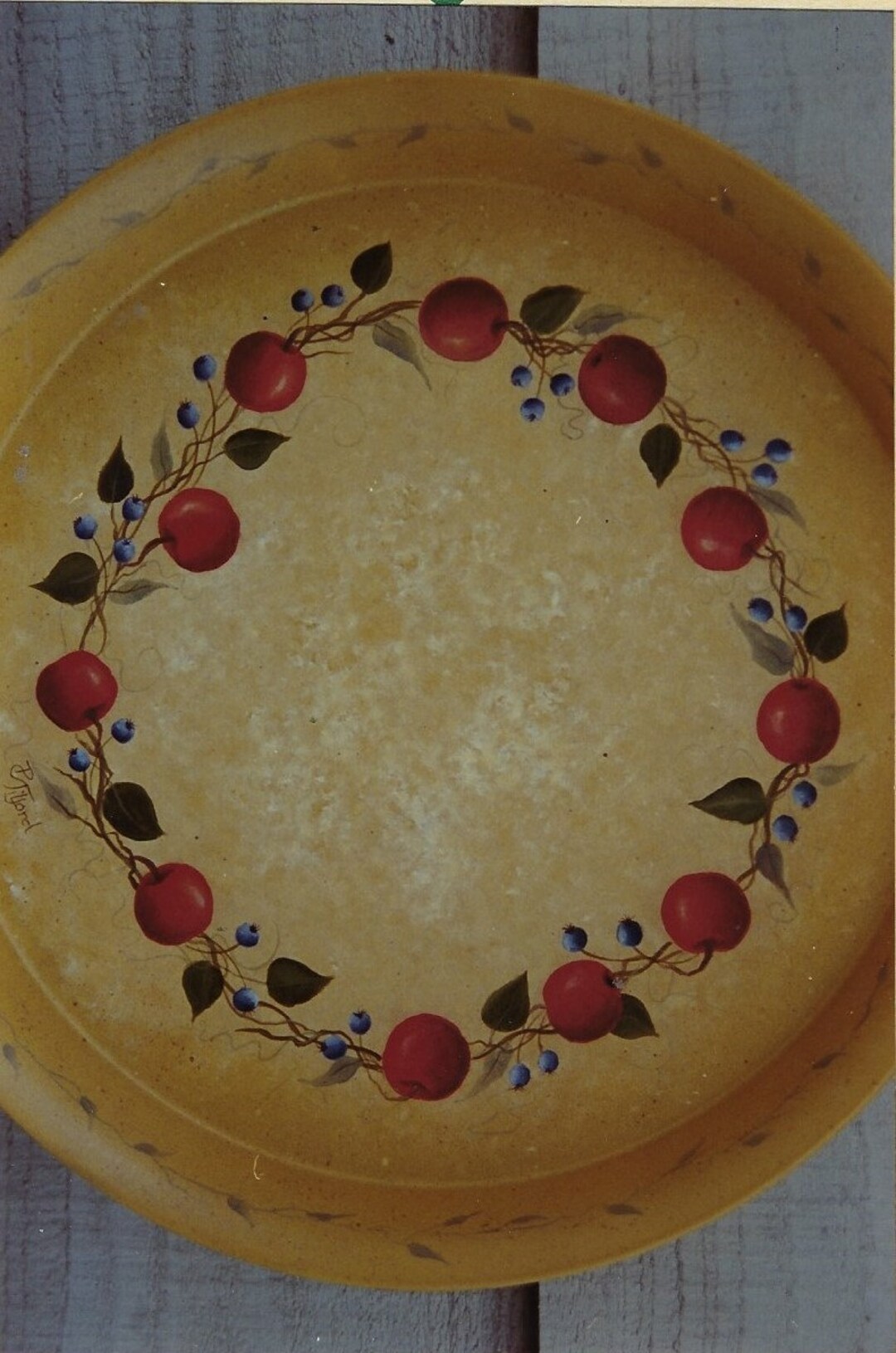 Berry Apple Tray Phyllis Tilford Decorative Painting Pattern Packet - Etsy