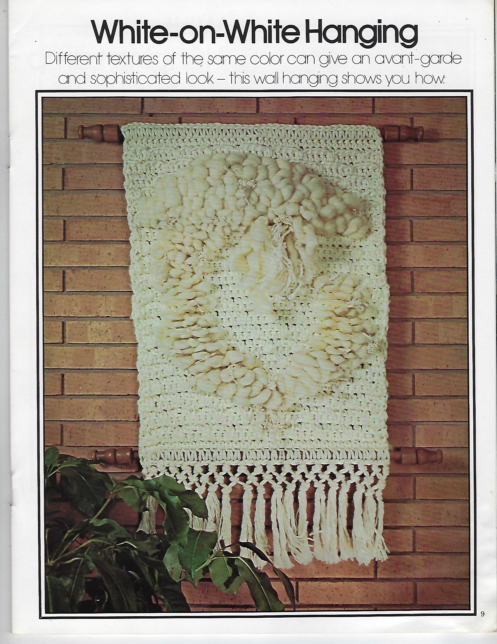 Crochet for Home Decor Using Large Cords Patterns Vintage Craft Book - Etsy