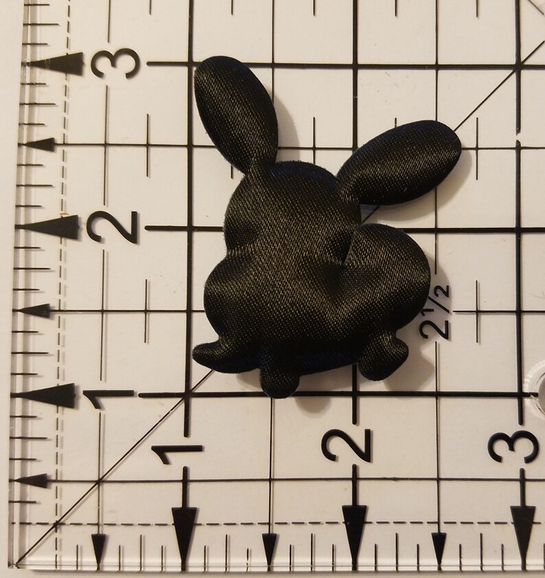 Pack of 50 Cartoon Bunny Rabbit Puffins Padded Satin Applique - Etsy