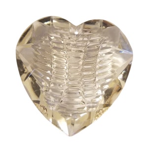 Pack of 8 Crystal Clear Acrylic Plastic Large 40mm Heart Beads Charms ...