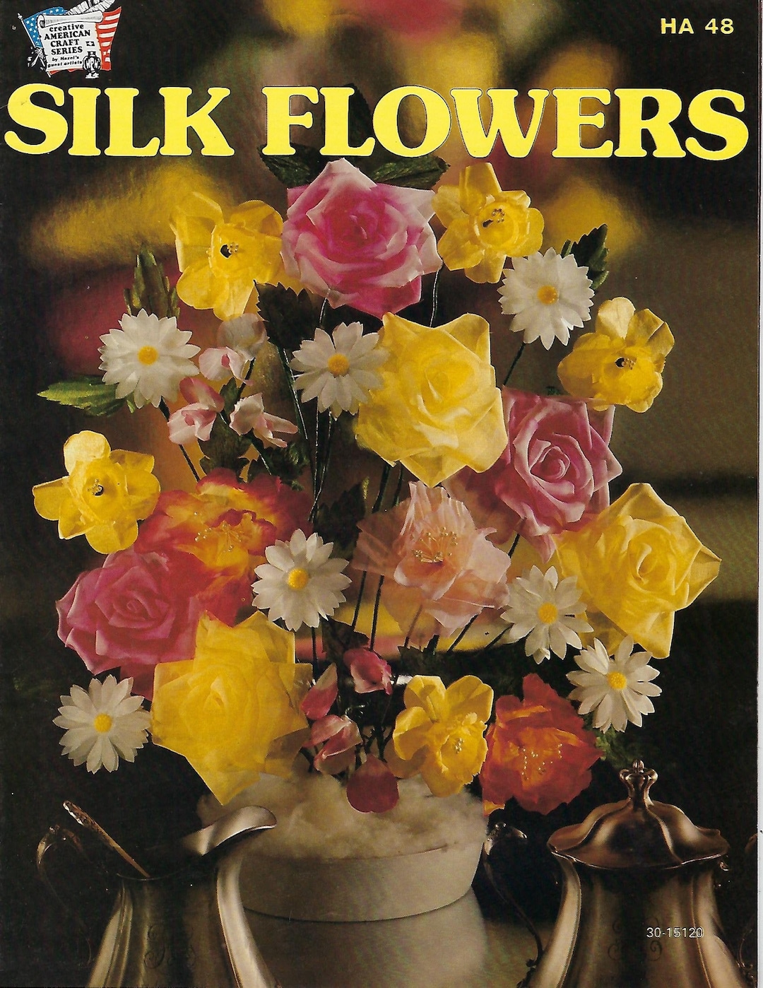 Silk Flowers Vintage How to Make Floral Arrangements Guide Craft ...