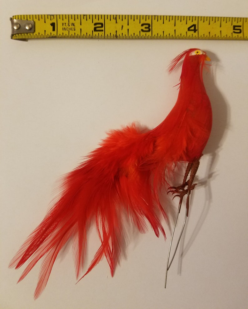 Pack of 4 Artificial Phoenix Birds for Floral Crafts - Etsy