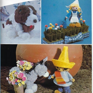 Pom Pom Parade Animals Vintage 1970's Craft How to Pattern Book - Etsy