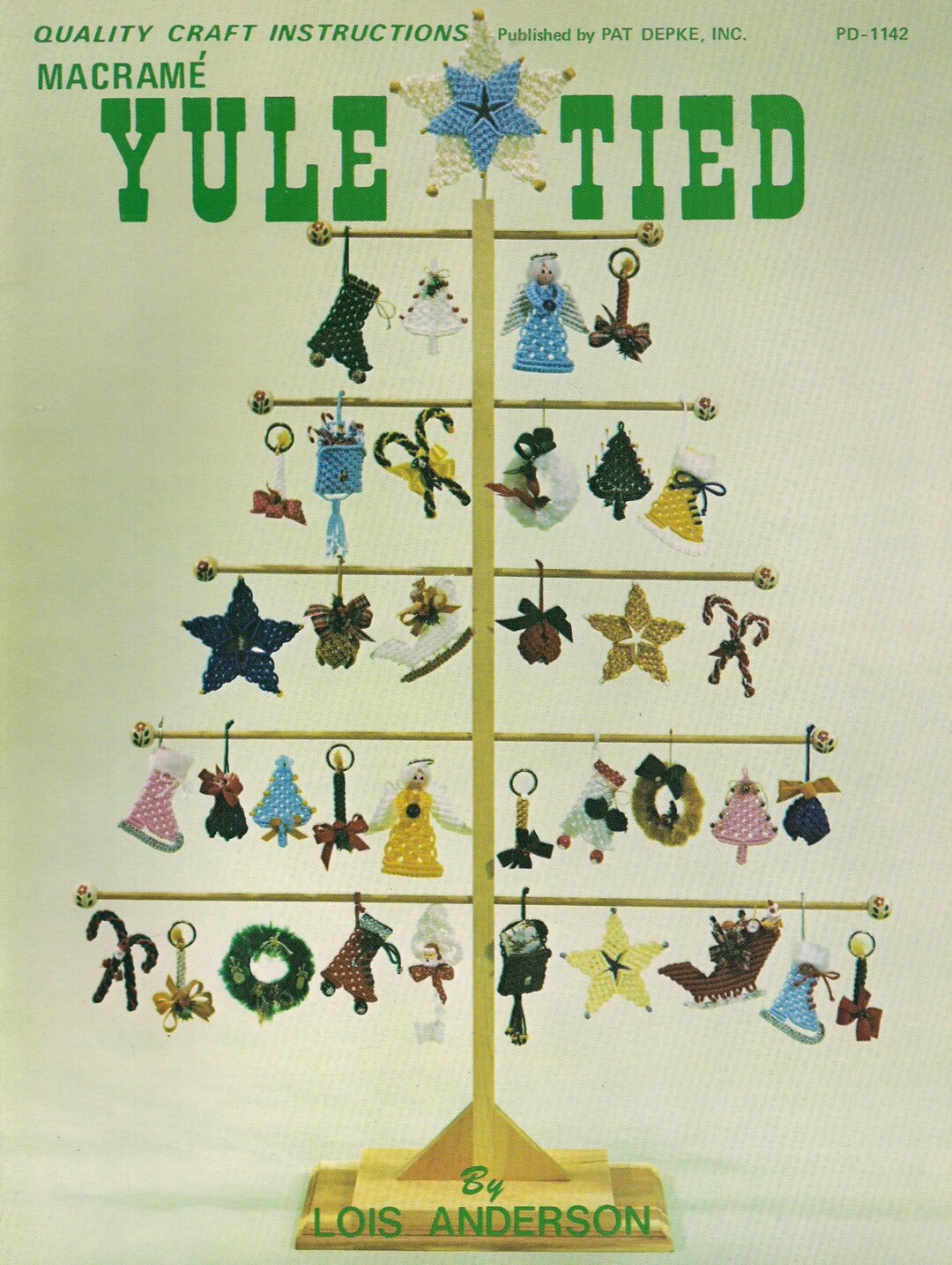 Vintage Yule Tied Macrame Book Patterns for Holiday Crafts and More - Etsy