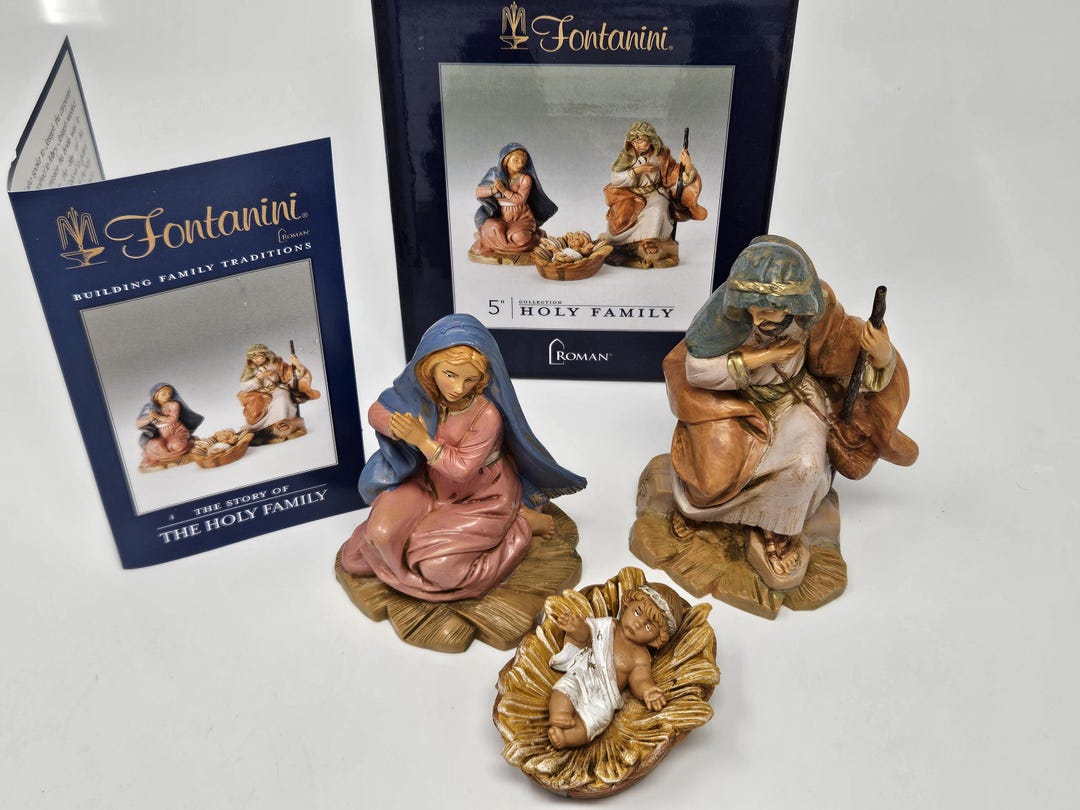 Fontanini Roman the Holy Family Figures Mary, Joseph & Baby Jesus ...