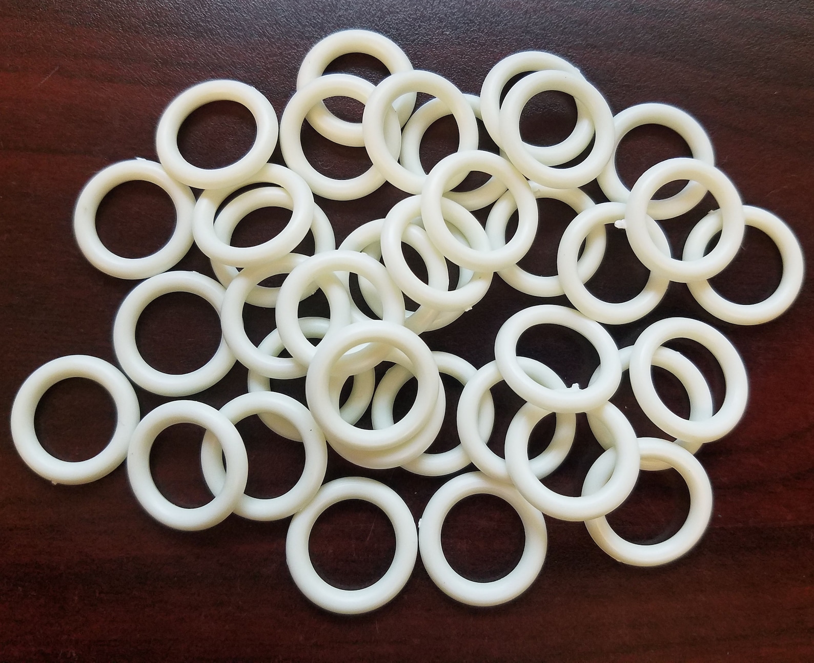 Lot of 36 Round White Plastic Macrame Craft Rings Small - Etsy