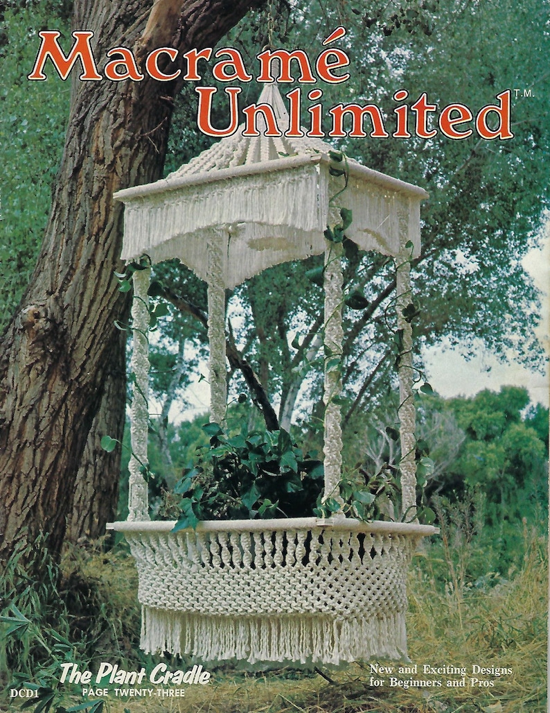 PDF ONLY - Macrame Unlimited Hanging Tables, Greenhouse, & Plant Hanger ...