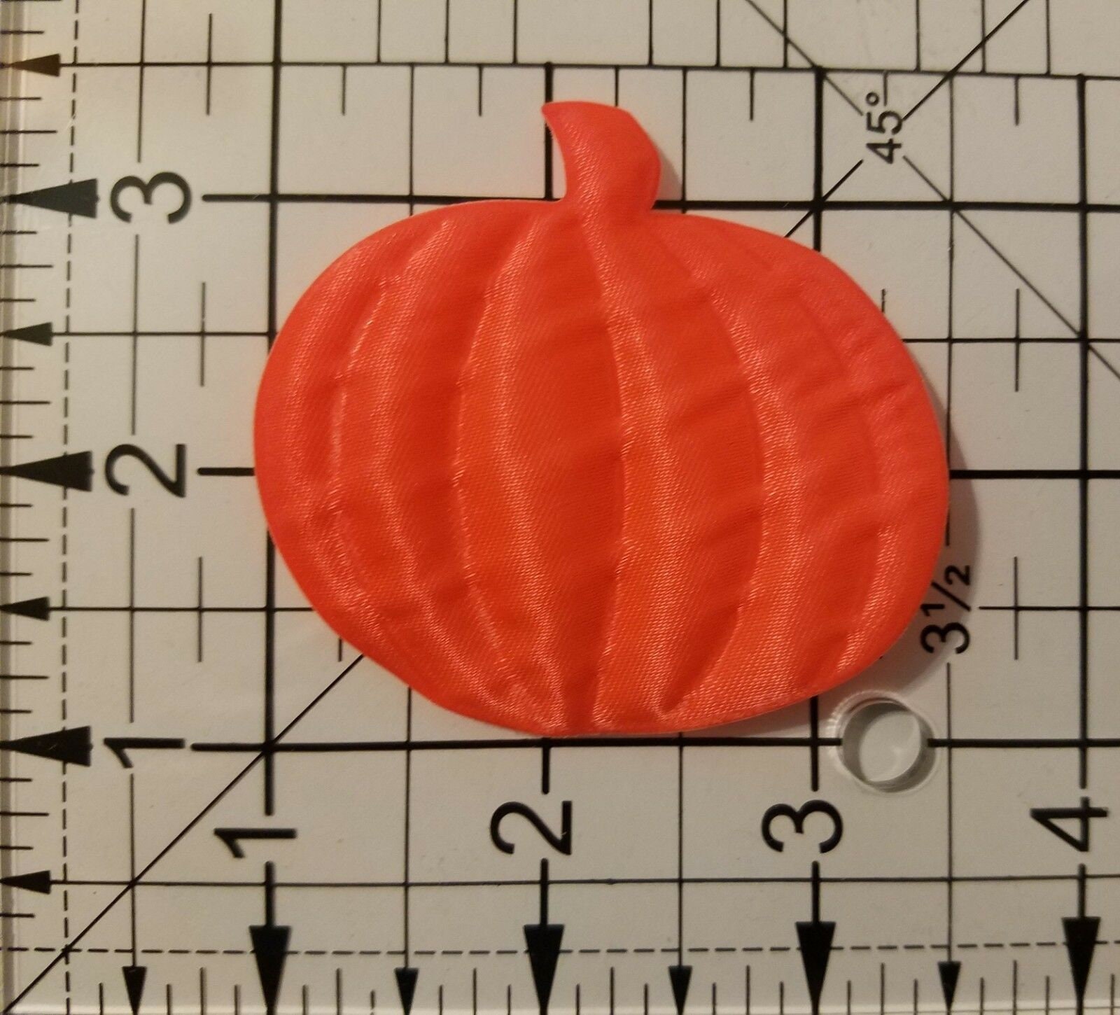 Pack of 20 Orange Pumpkin Soft Shapes Halloween Puffins Padded Satin ...