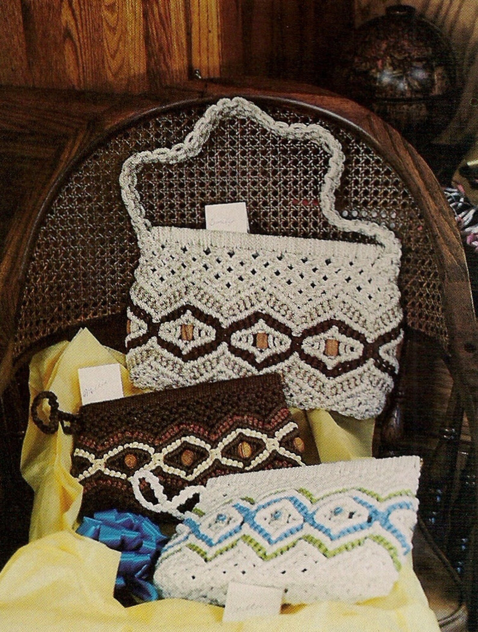 Linda's Family of Macrame Purses Patterns & Instructions for 23 ...
