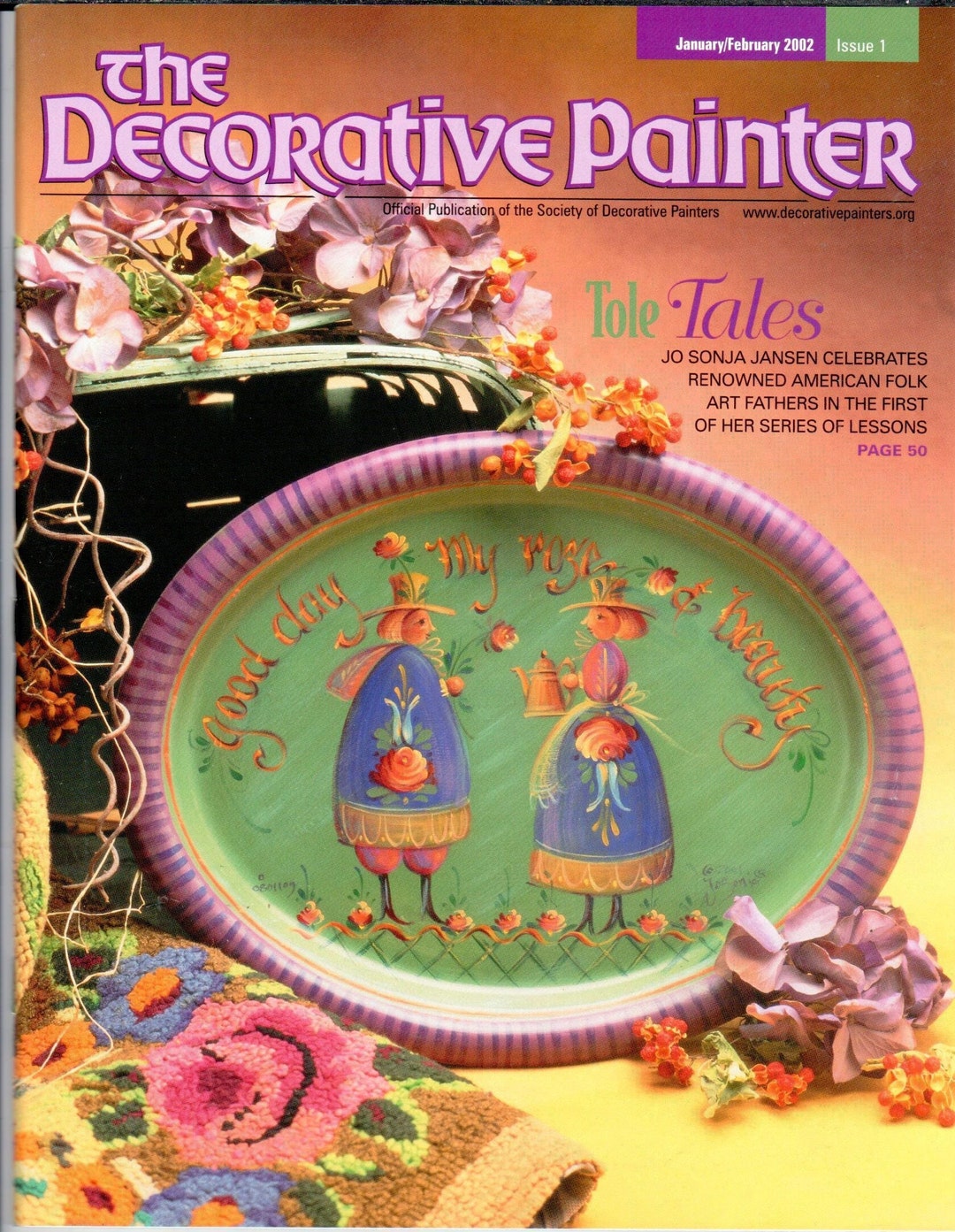 The Decorative Painter Magazine January/february 2002 Issue 1 Vintage ...
