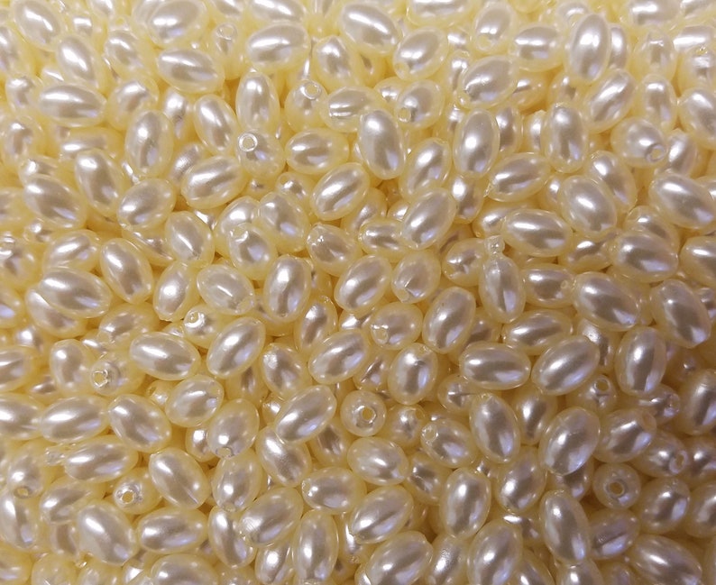 Lot of 1000 Loose Artificial Plastic Pearls 6mm X 9mm Oval - Etsy