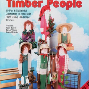 Timber People Wood Yard Decor Patterns Decorative Tole | Etsy