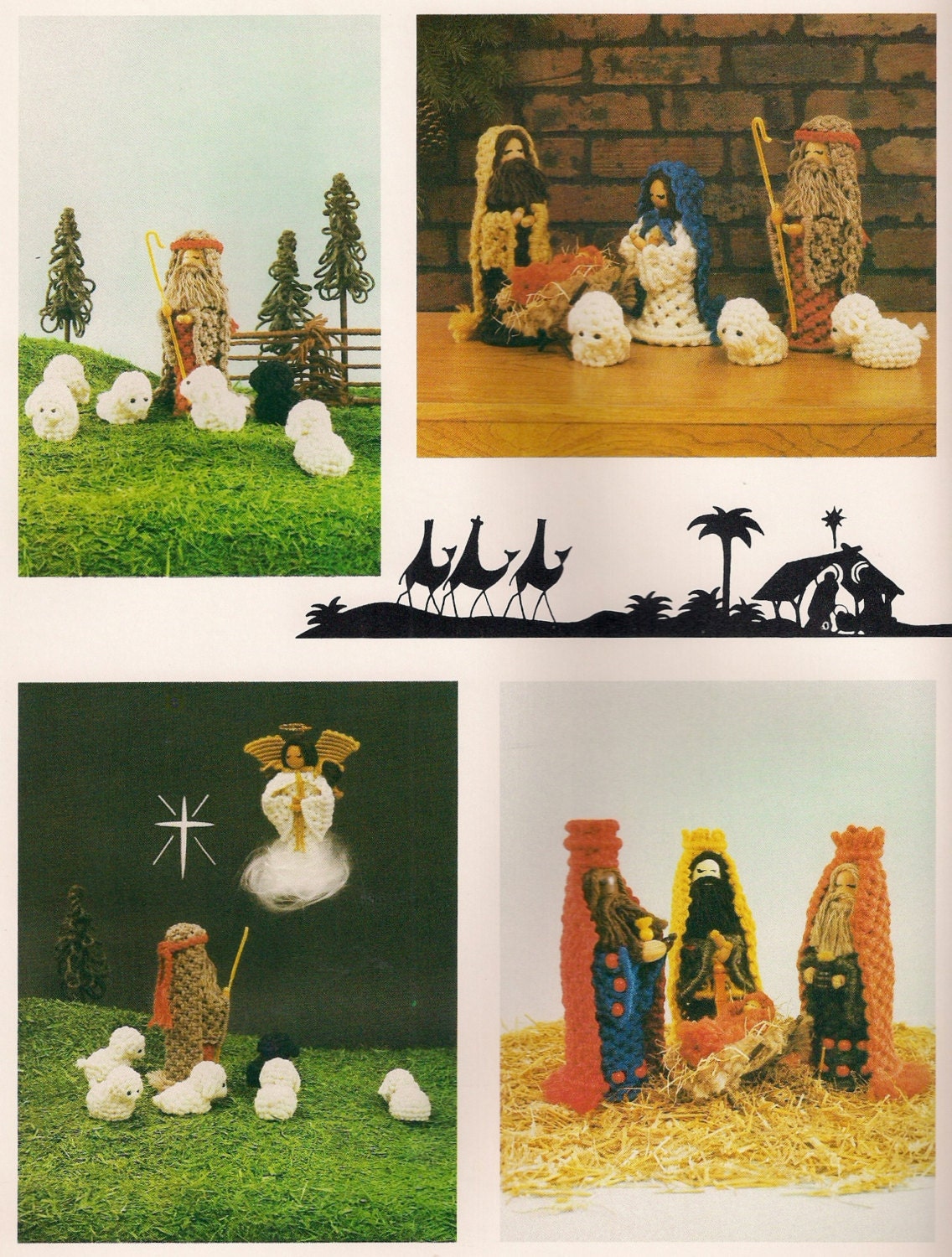 Vintage Macrame Nativity Craft Book With Patterns and - Etsy