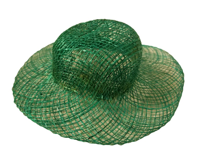 Pack of 12 Vintage 3" Miniature Natural Sinamay Woven Sun Hats Barbie ...
