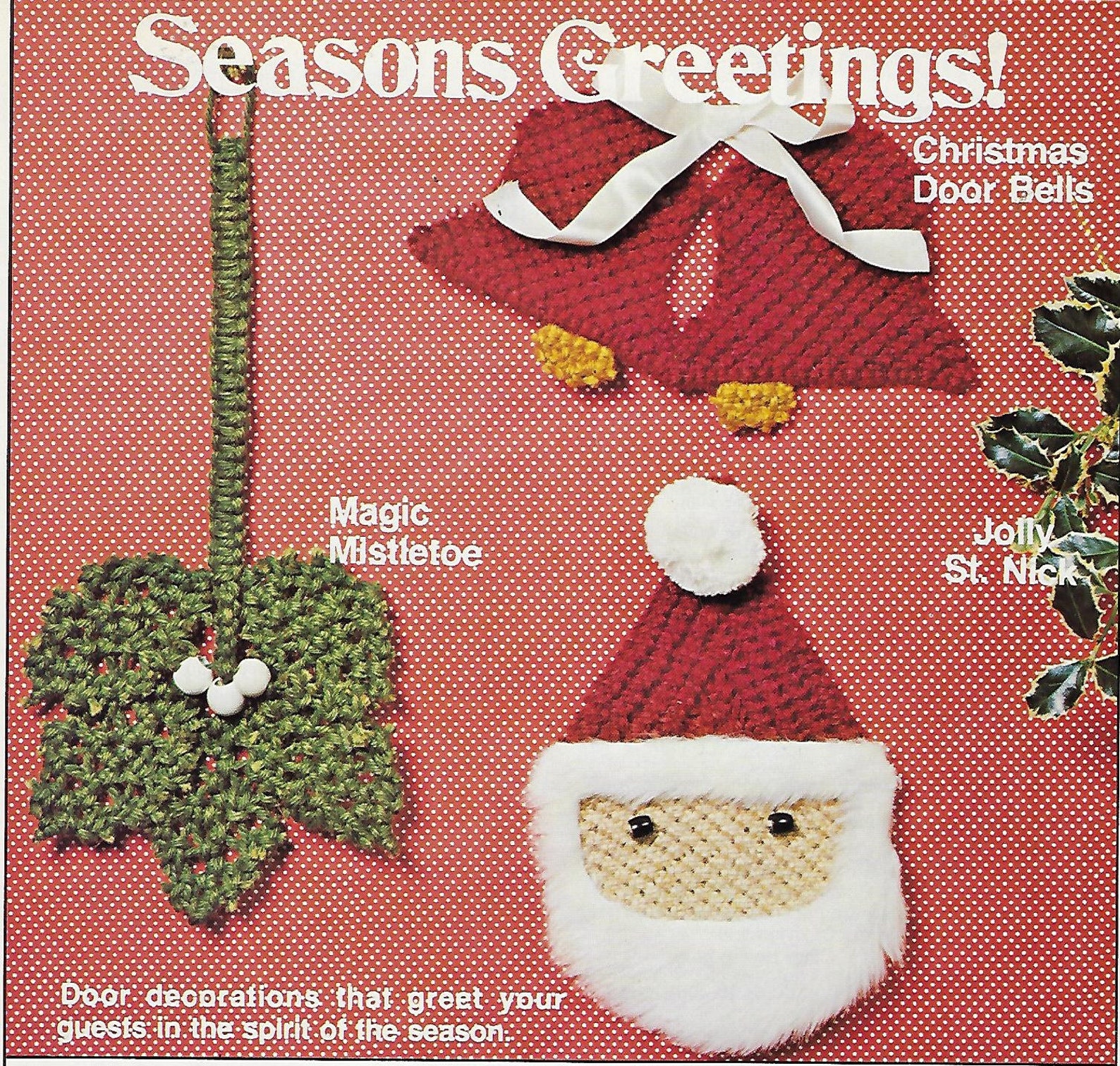 Macrame Christmas Magic Book With Santa Claus Face & Tree | Etsy