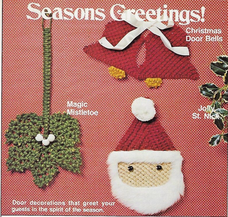 Macrame Christmas Magic Book With Santa Claus Face & Tree - Etsy