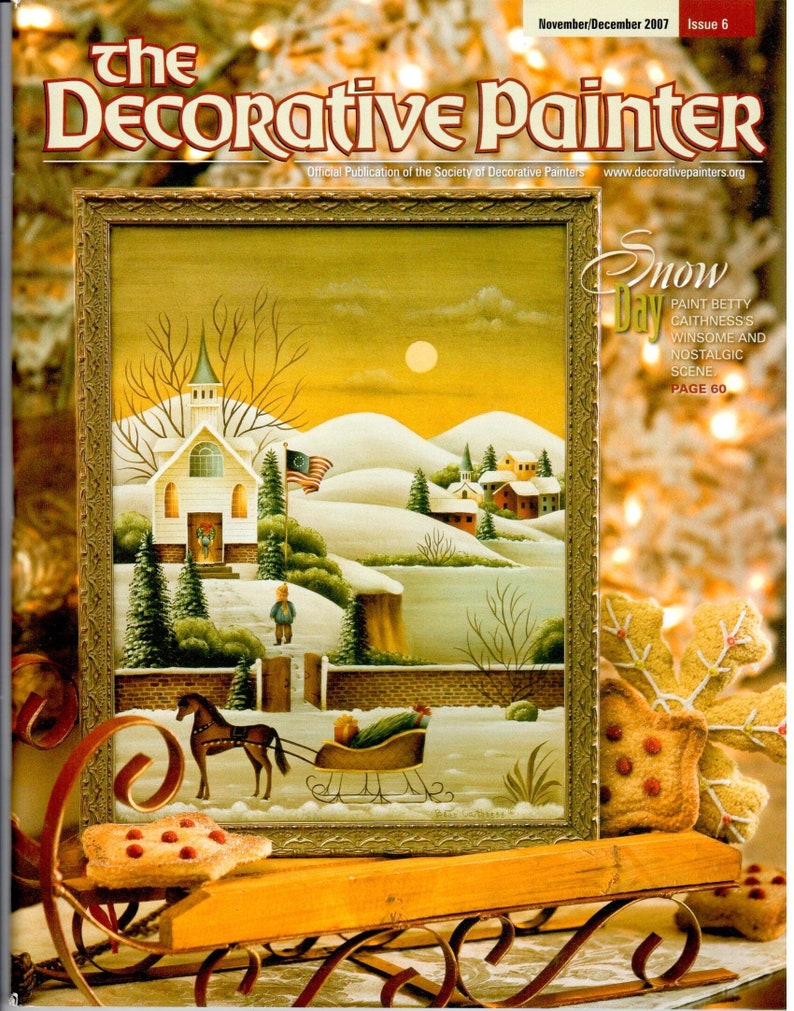The Decorative Painter Magazine November/december 2007 Issue 6 - Etsy