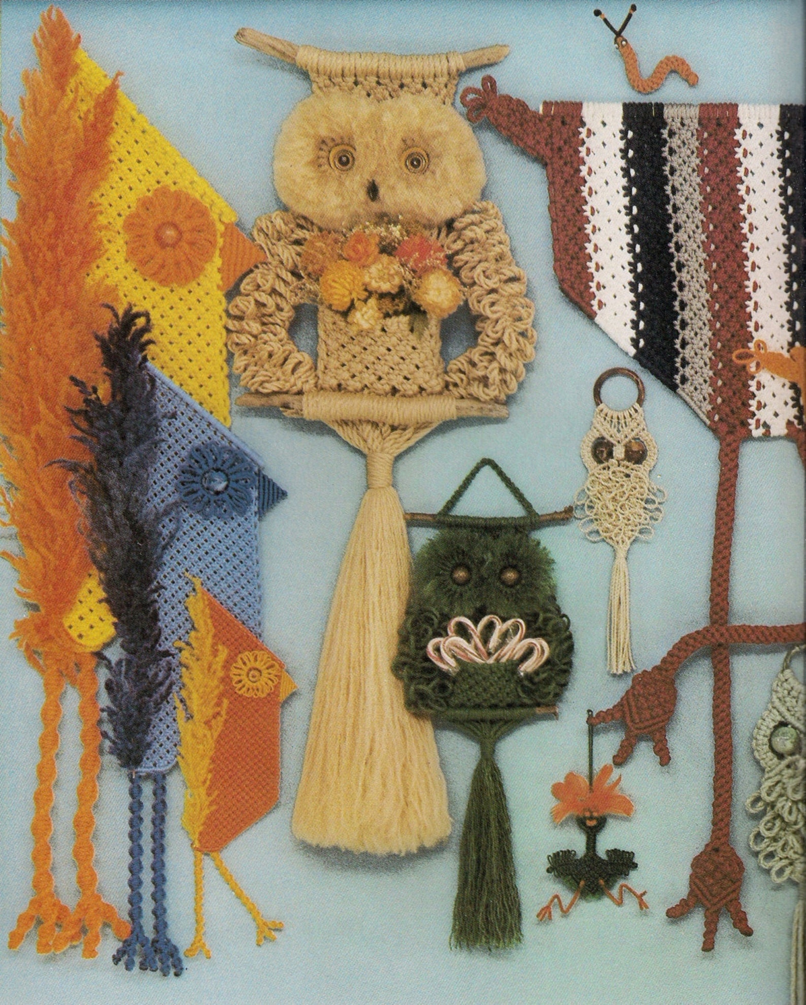 Vintage Macrame is for the Birds Craft Book Patterns for Owl | Etsy