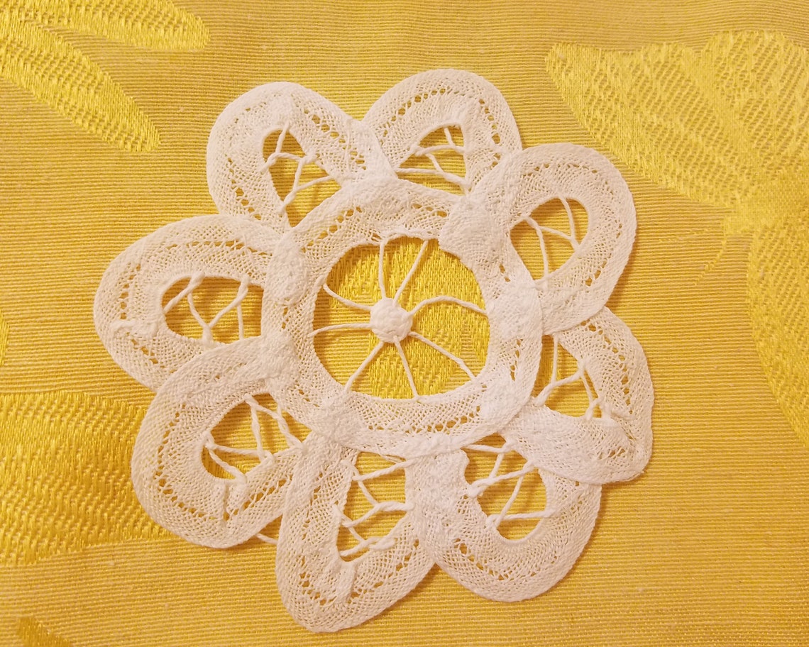 Pack of 12 Battenburg Lace White 4 or 6 Round | Etsy