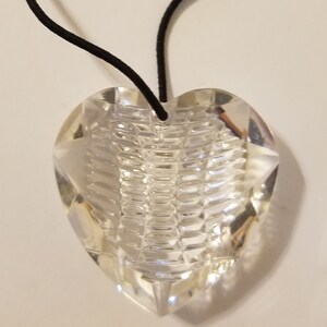 Pack of 8 Crystal Clear Acrylic Plastic Large 40mm Heart Beads Charms ...