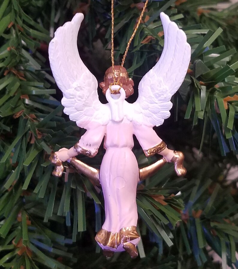 Pack of 12 Pink Plastic Miniature Angel Christmas Ornaments - Etsy