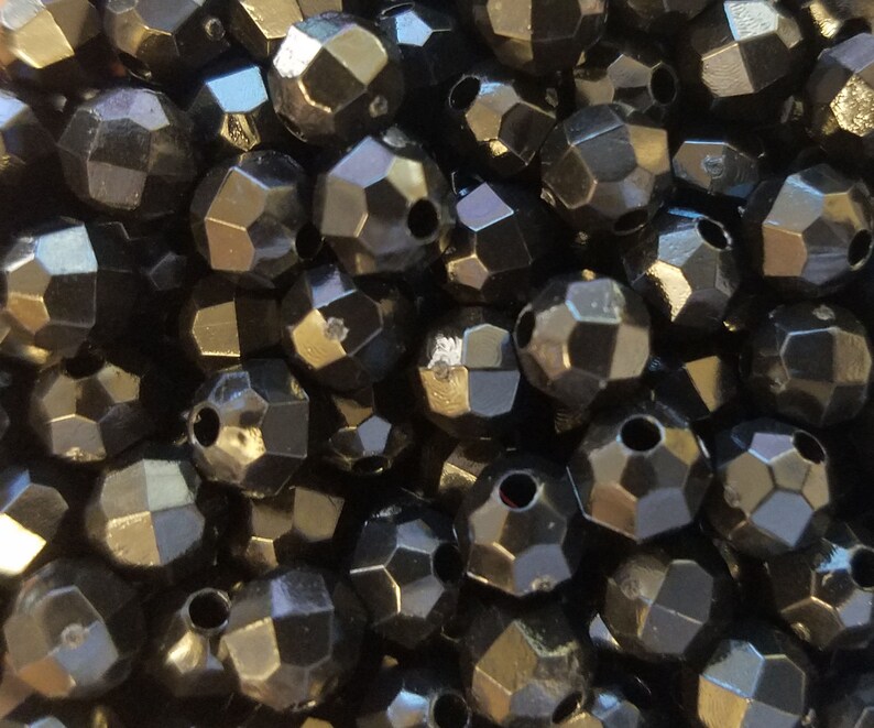 1,000 Pcs Crystal Faceted 6mm Round Plastic Acrylic Craft Beads - Etsy