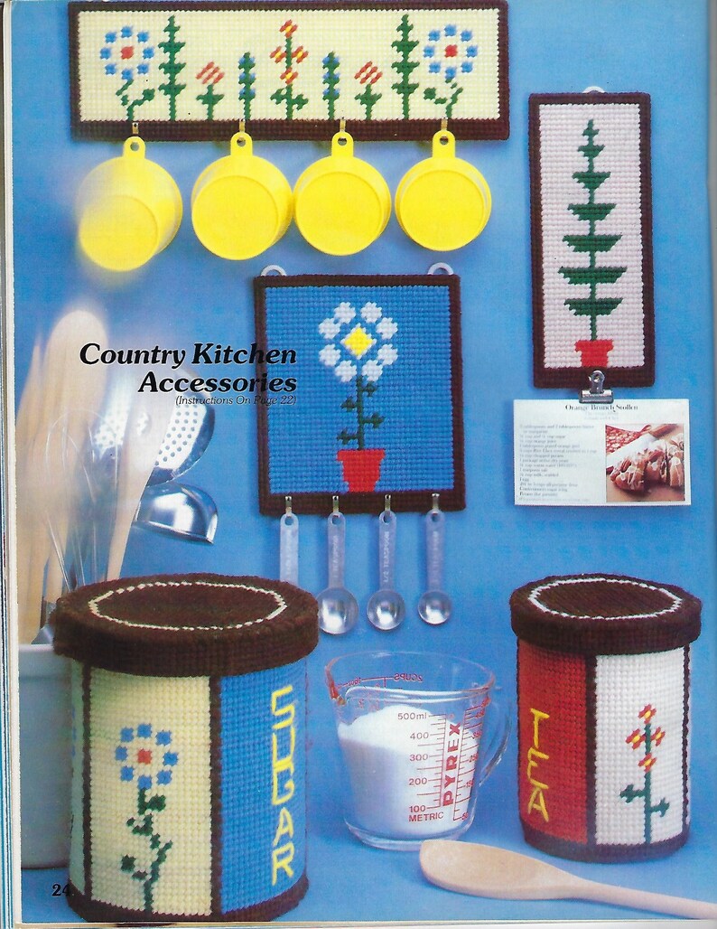 Crafting with Plastic Grid Plastic Canvas Patterns Book | Etsy