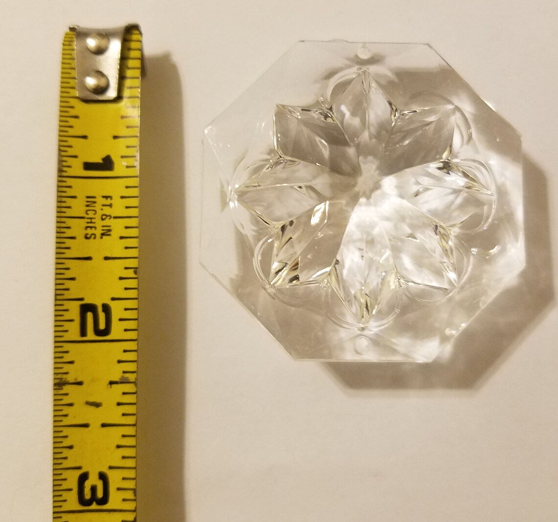 Pack of 10 Crystal Clear Acrylic Plastic Large 50mm Starburst | Etsy