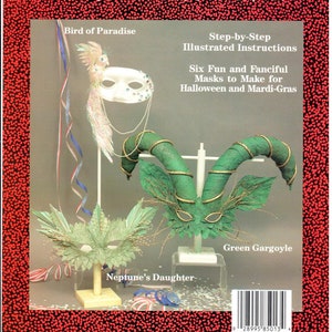 Fantasy Masks Using Paper Capers & Glitzy Ribbon Vintage Craft Booklet ...