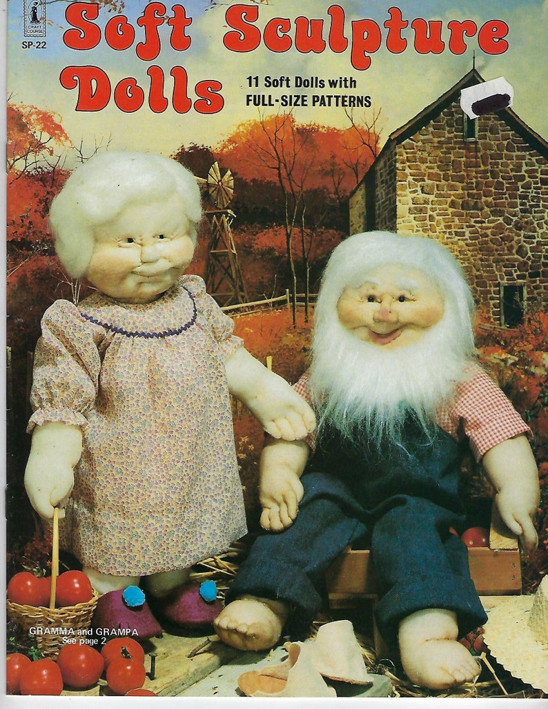 Soft Sculpture Dolls Sewing Patterns Vintage 1970's Doll Making Craft ...