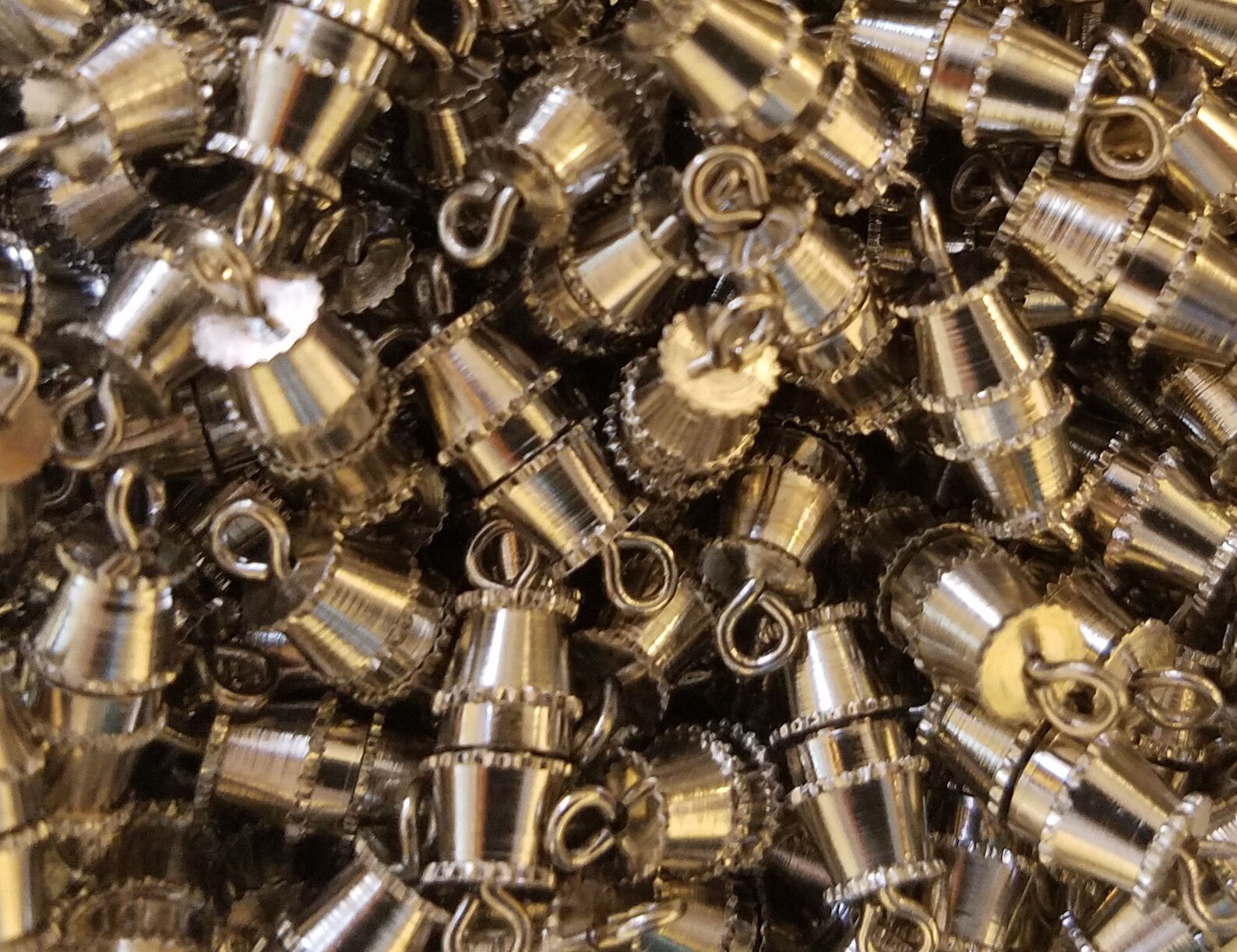 50 Pcs Gold Brass or Silver Nickel Plated Screw Barrel Jewelry Necklace ...