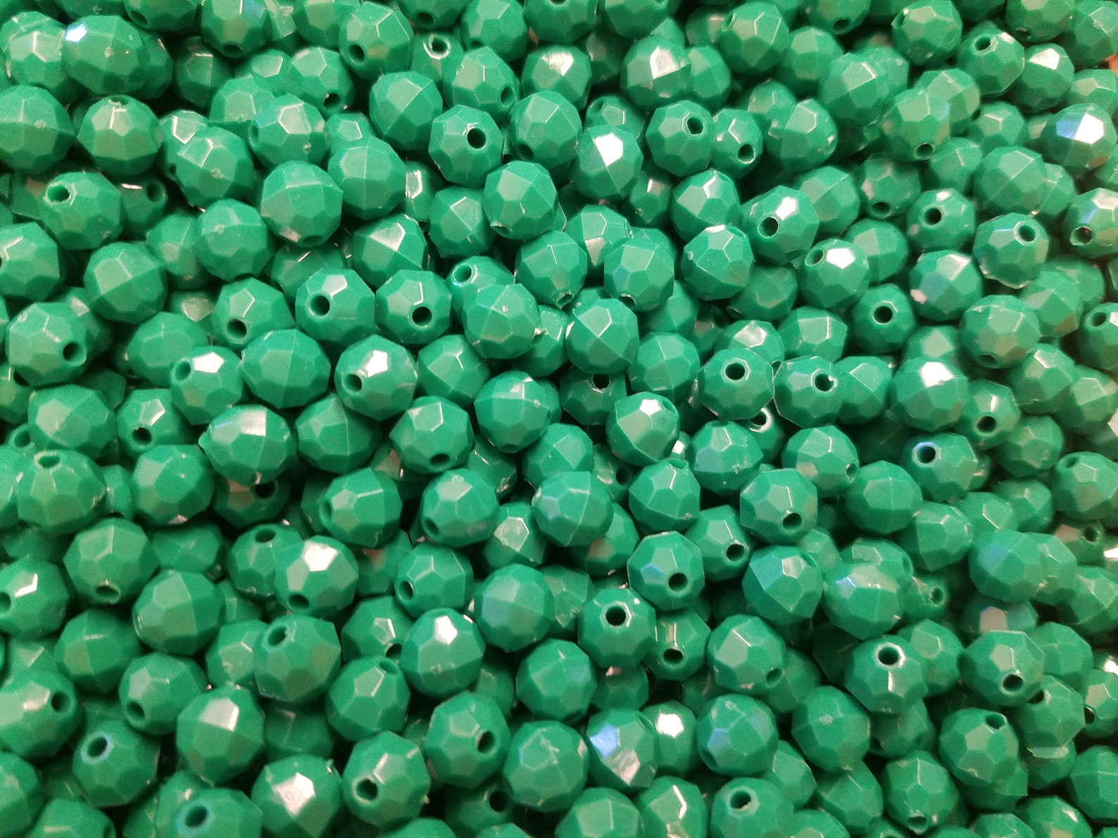 500 Pcs Opaque Crystal Faceted 8mm Round Plastic Acrylic Craft - Etsy