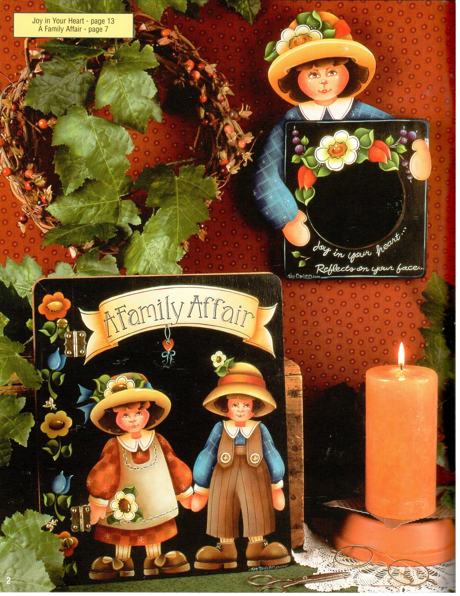 Honey Bees & Holly Leaves Kay Quist Decorative Painting Book - Etsy