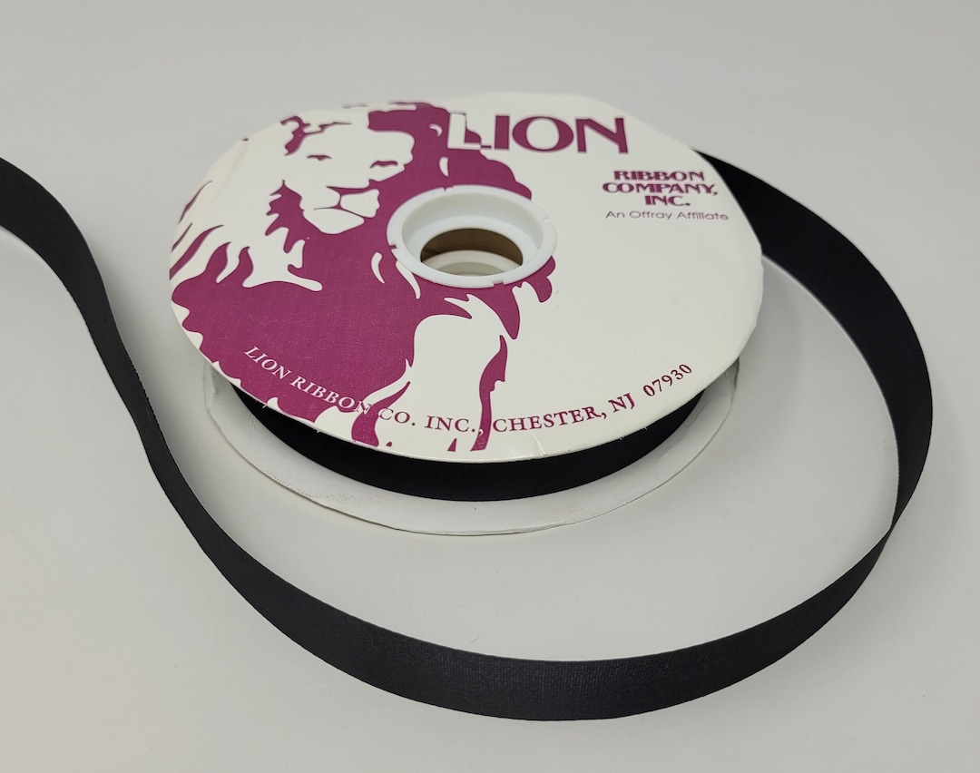 New Vintage Lion Offray Brand Sea Maid 100% Satin Acetate Craft Ribbon ...