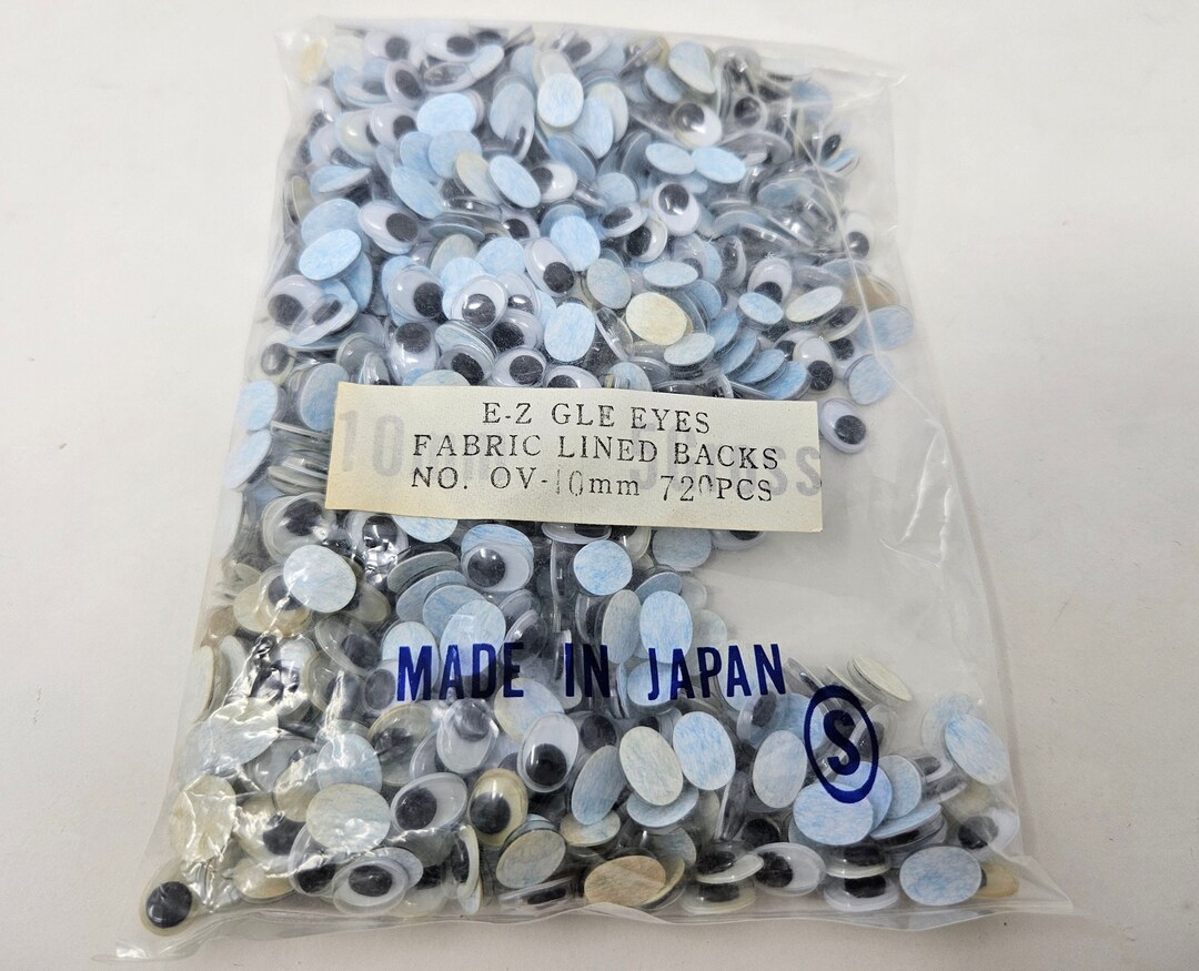 720 Pcs Movable Black Wiggle Googly Eyes 10mm Oval for Crafts, Dolls ...