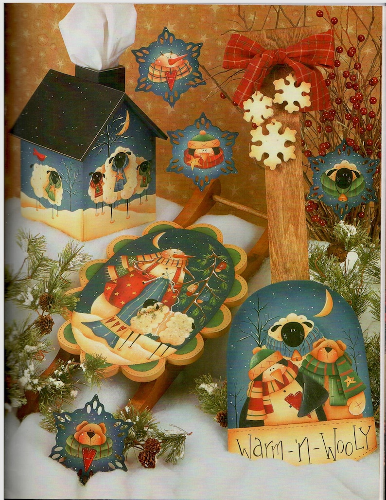 Plum Purdy Warm 'N Wooly Friends Renee Mullins Decorative Painting ...