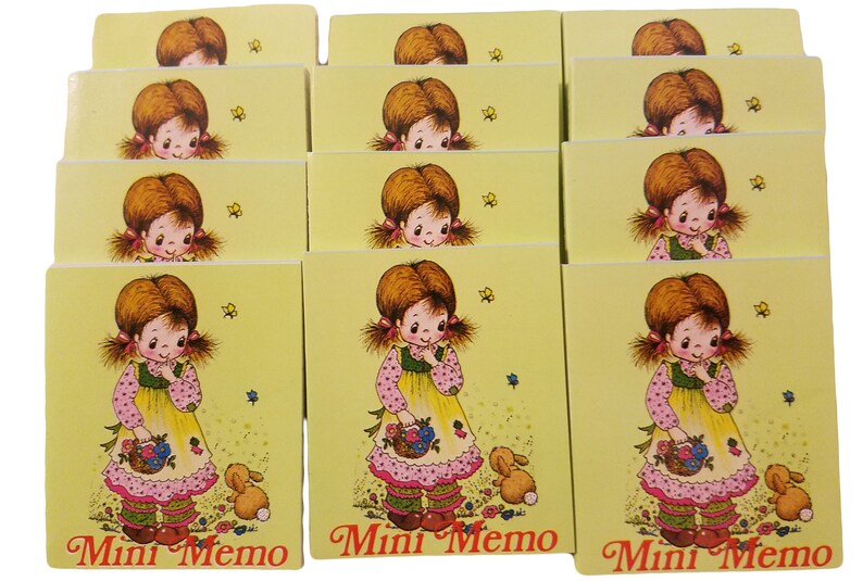 Pack of 12 New Vintage 1980's Mini Memo Notebooks Notepads School ...