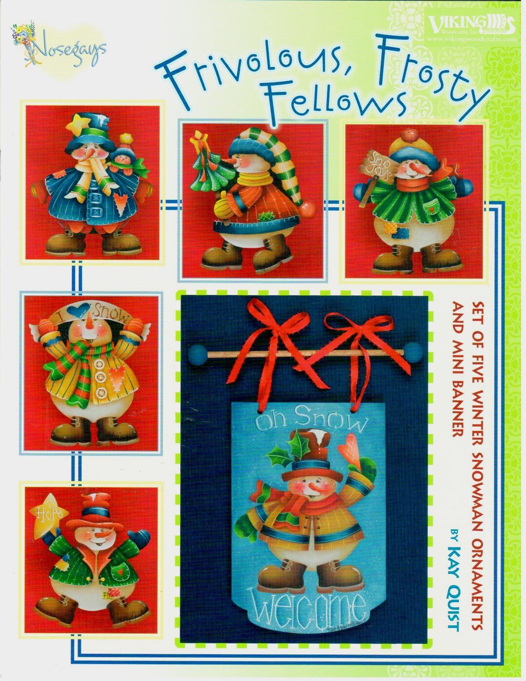 Frivolous, Frosty Fellows Kay Quist Decorative Painting Christmas Craft ...