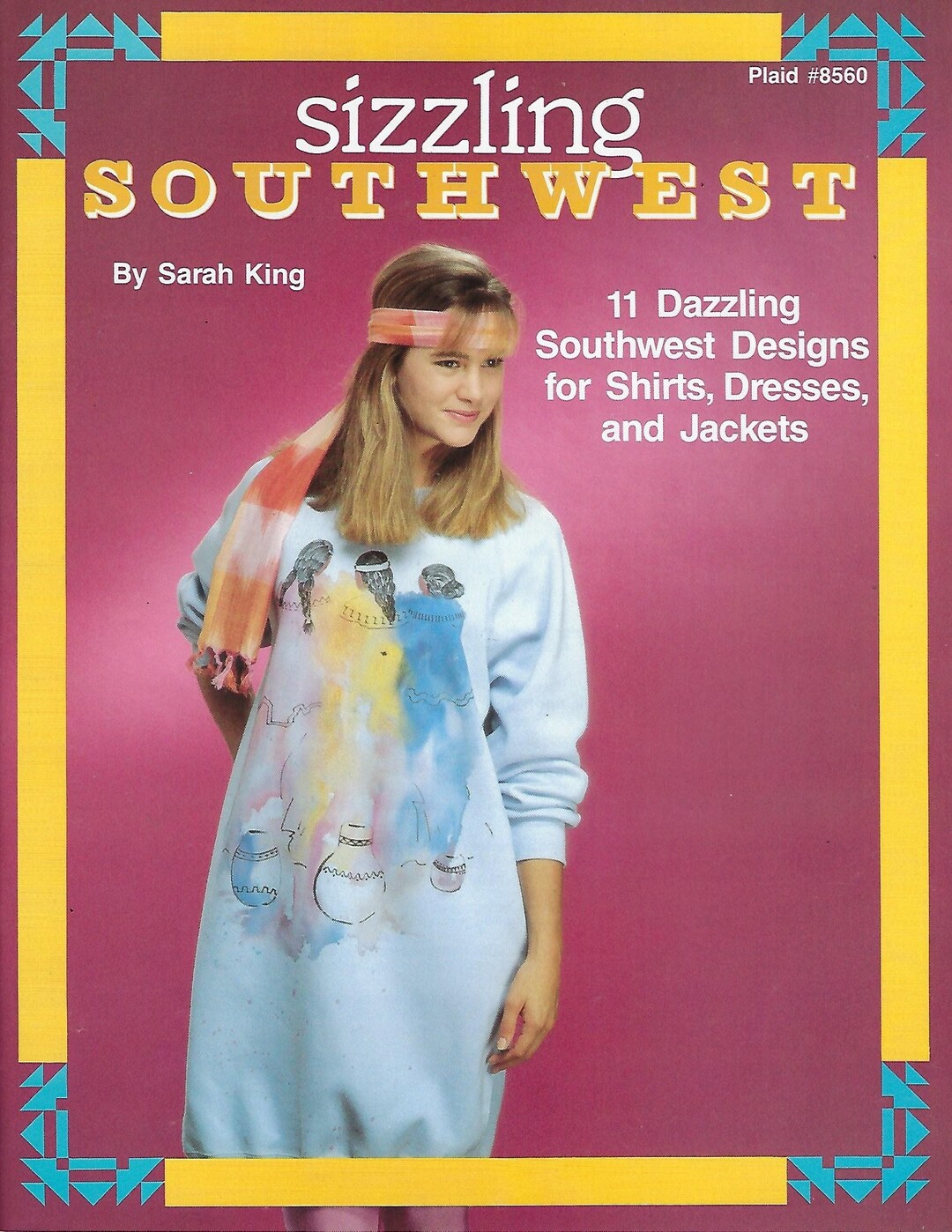 Sizzling Southwest VTG 90's Clothing Fabric Painting Patterns Craft ...