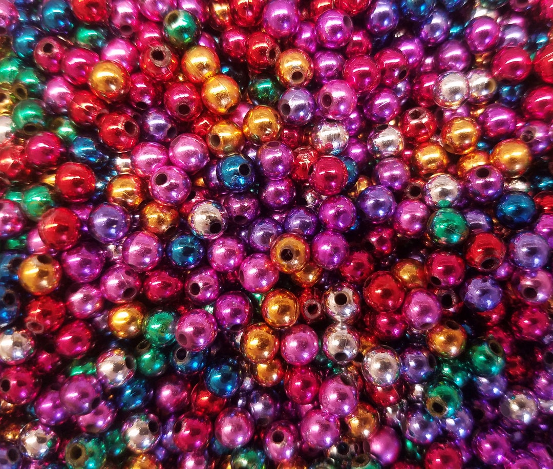 Lot of 1,000 Loose Artificial Plastic Pearls 6mm Small Round Craft ...