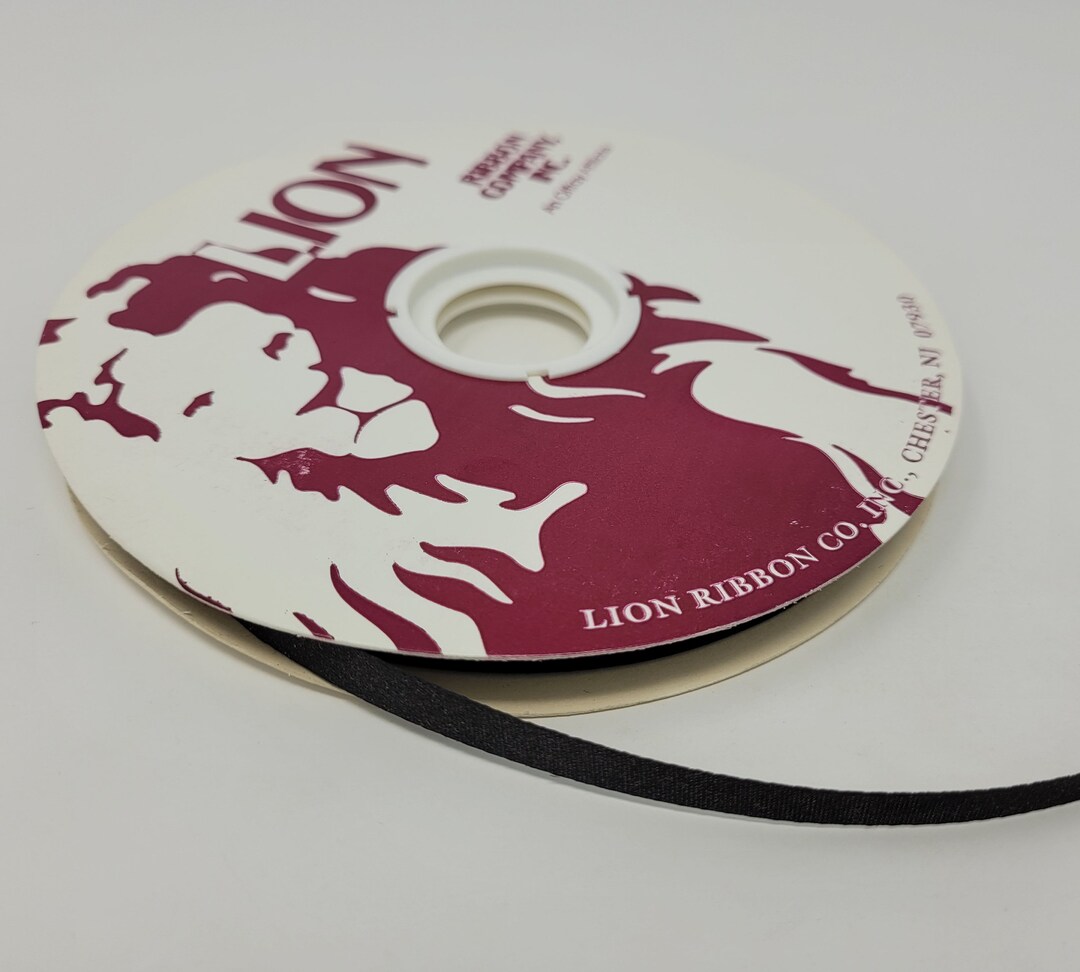 New Vintage Lion Brand Sea Maid 100% Satin Acetate Craft Ribbon 5/16" X ...