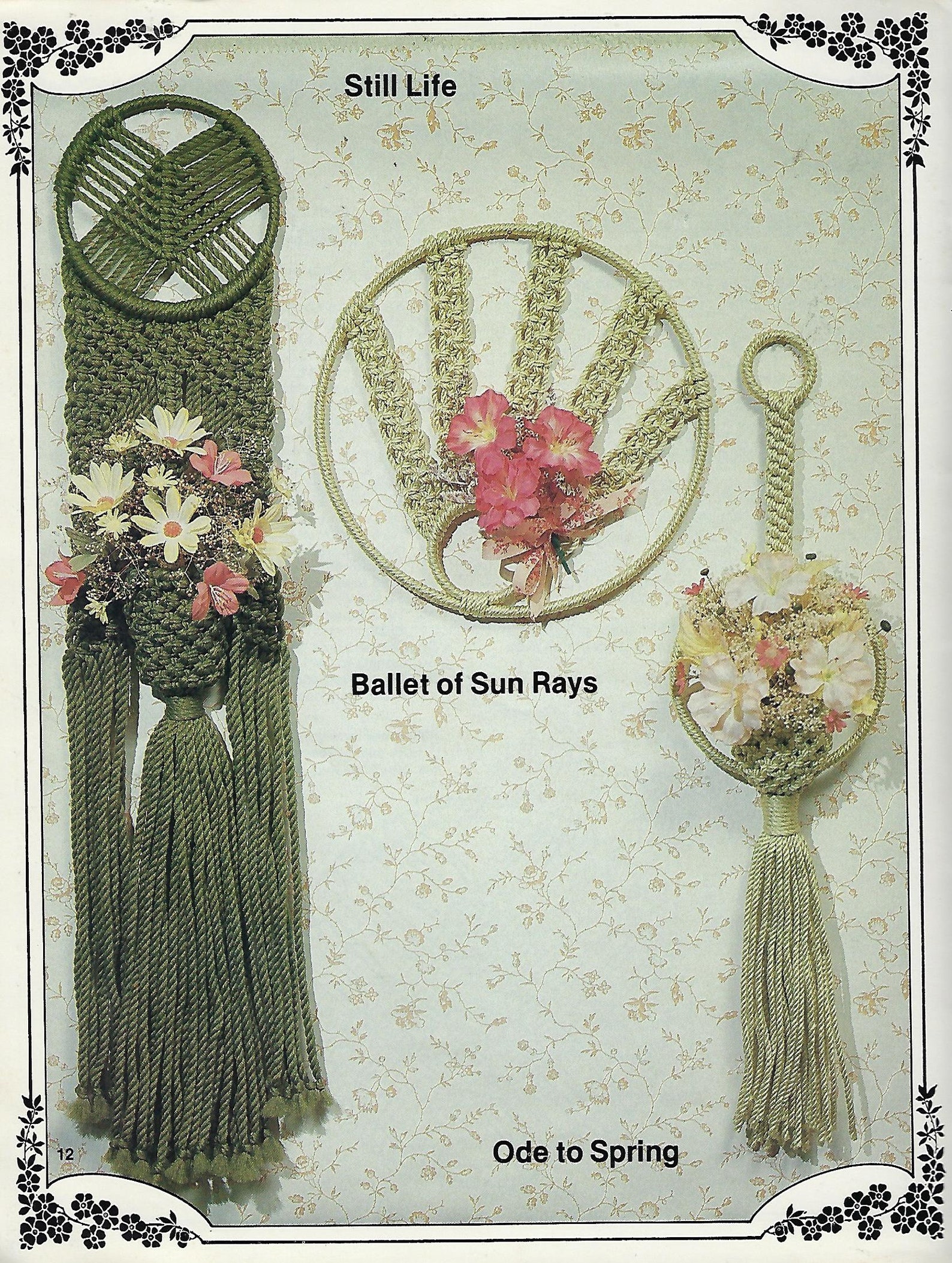 PDF ONLY Pockets for Posies Macrame Wall Pockets Patterns Craft Book - Etsy