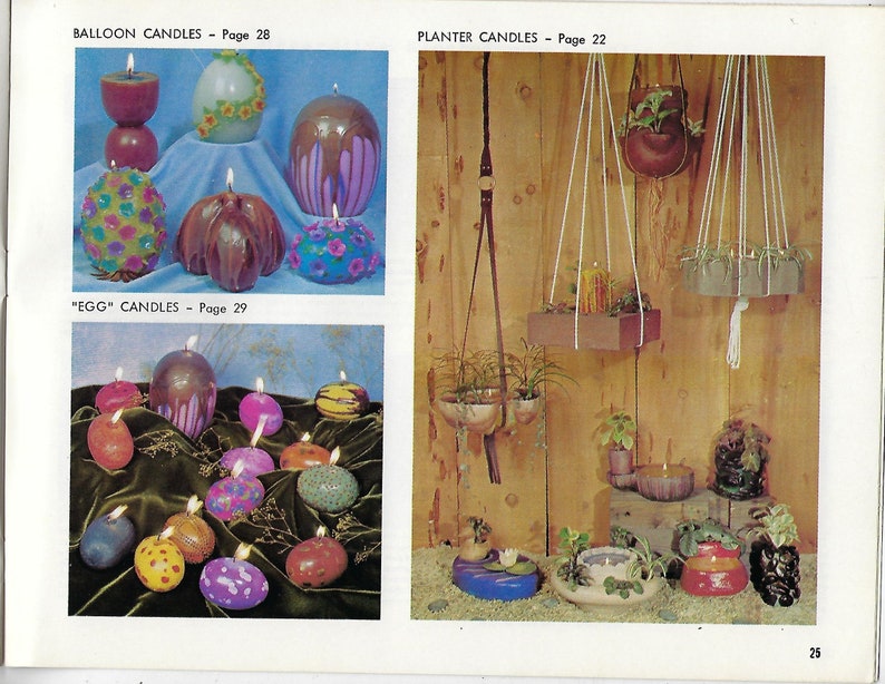 Advanced the Candle Maker Vintage 1970's How to Craft Instruction Book ...