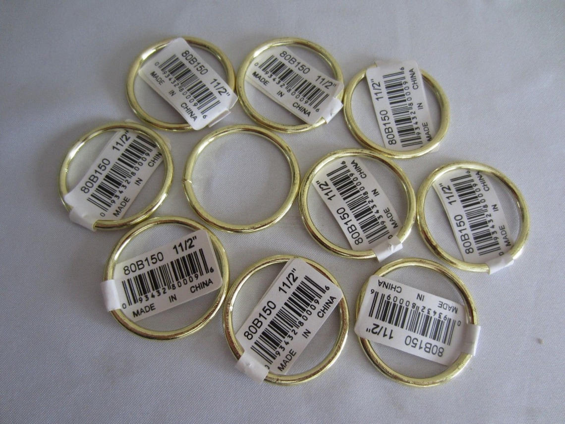 Lot of 10 Gold Metal Brass Macrame Craft Dreamcatcher Rings | Etsy