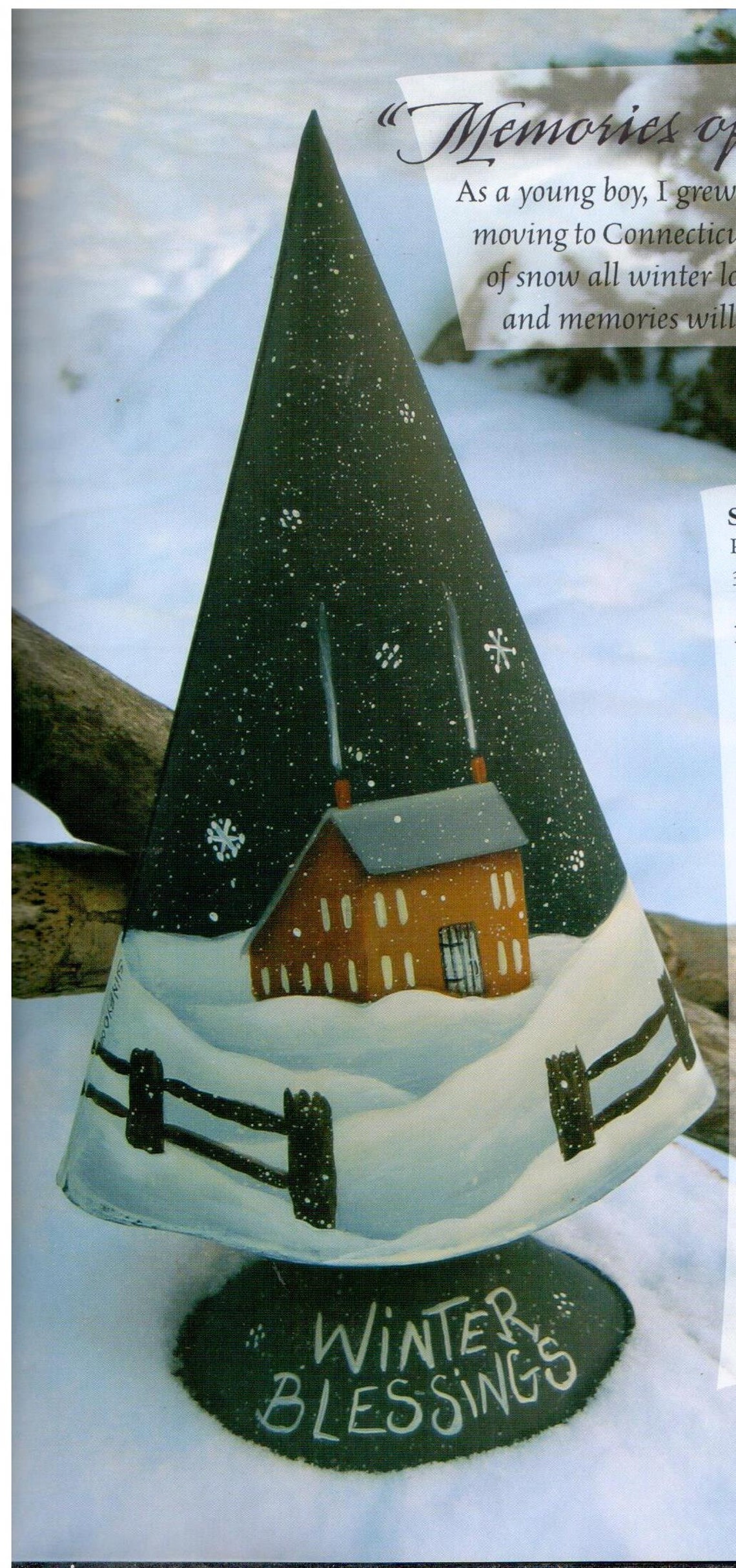 A Road to Saltbox Memories Primitive Folk Art Decorative Painting ...