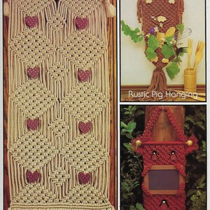 PDF ONLY Macrame for Country Living Patterns Downloadable Craft Book - Etsy