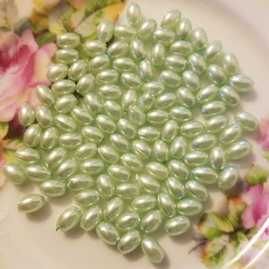 Lot of 1000 Loose Artificial Plastic Pearls 6mm X 9mm Oval | Etsy